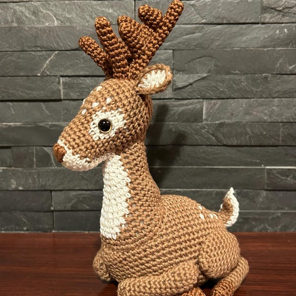 CROCHET PATTERN: the Fallow Deer Family – Amigurumi Deer / Reindeer ...