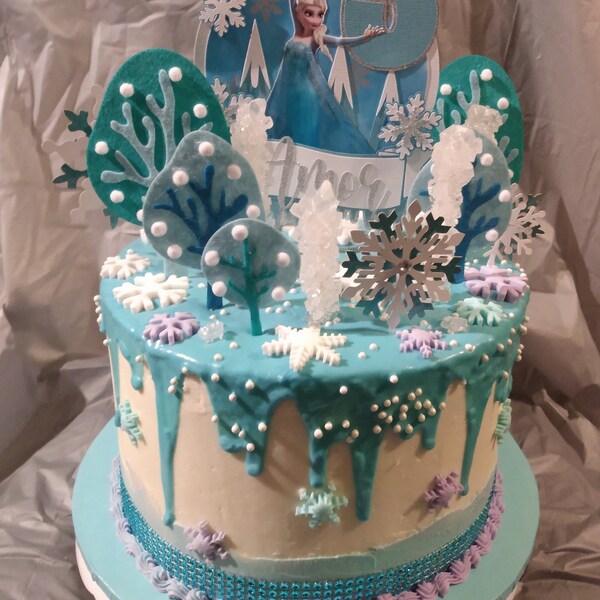 Elsa Cake Topper, Frozen Cake Topper, Frozen 2 Cake Topper, Frozen ...