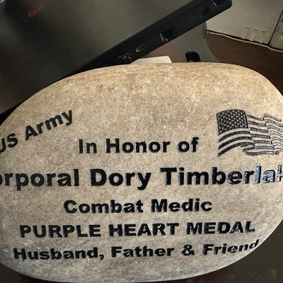 7in Family Crest Rock Add Kids Custom to Order Carved Namesake - Etsy