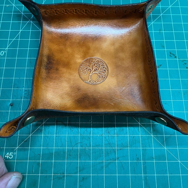 Leather Stamp (delrin), Celtic Tree Stamp, Tree Stamp, Celtic Tree of ...