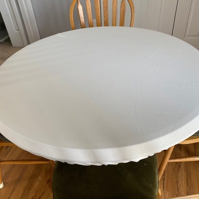 Round Fitted Tablecloth, Round Elastic Tablecloth, Table Toppers, 74 ...