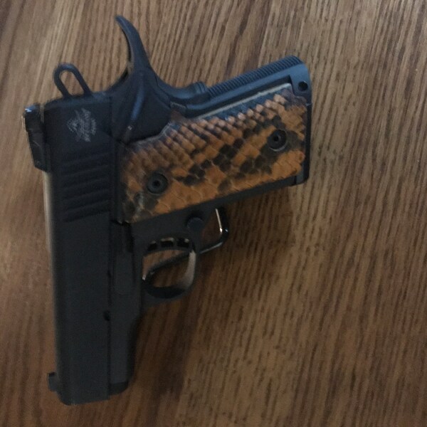 Genuine Python Leather, Natural Python Leather, Hide Snake Skin, Brown ...