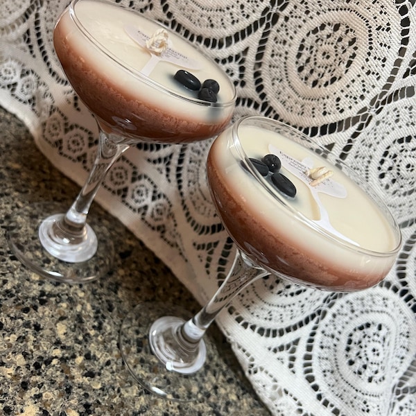 Espresso Martini Candle, Candle, Coffee Scented, Soy Wax Candle ...