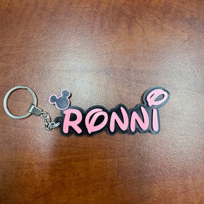 Custom Disney Keychain, Disney Name Key Chain, Disney Name Tags ...