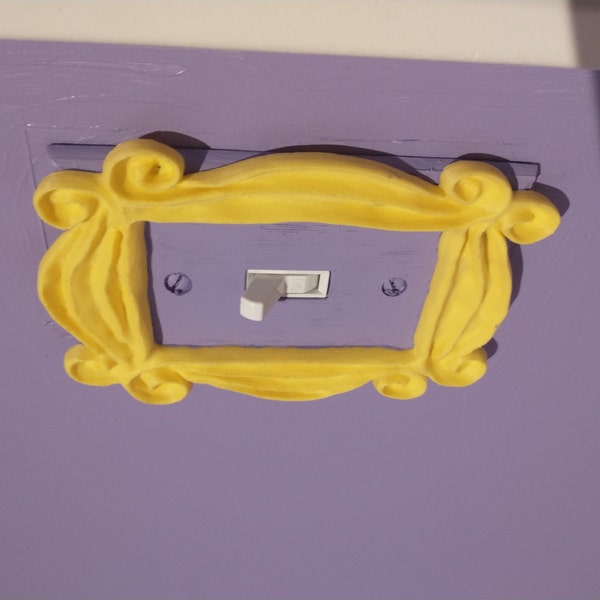 Friends' Inspired Peephole Frame Light Switch Cover Monica's Purple ...