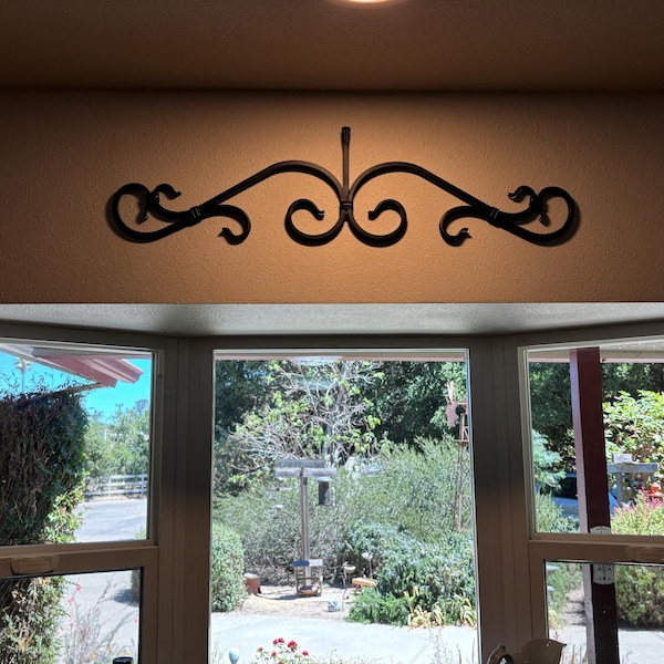 Architectural / Graceful Iron Wall Art / Ornament Element / Decorative ...