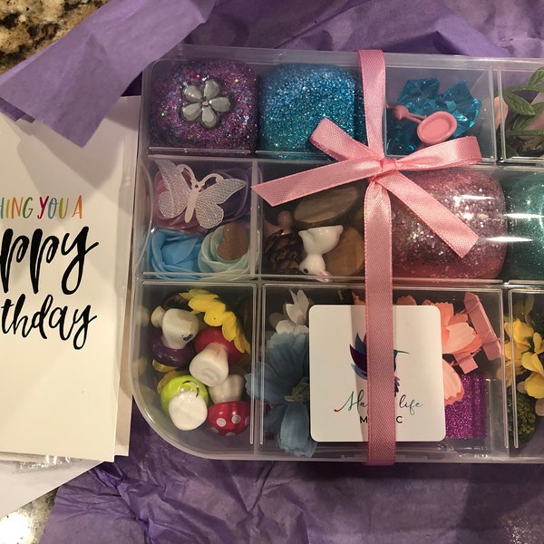 Fairy Garden Play Dough Kit,sensory Kit, Play Dough Kit, Playdoh ...