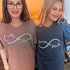 Custom Name Best Friends T-shirt, Matching Infinity Symbol Shirts ...