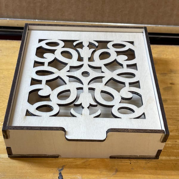 Laser Cut Jewelry Box SVG File, 13-compartment Organizer With Drawer ...