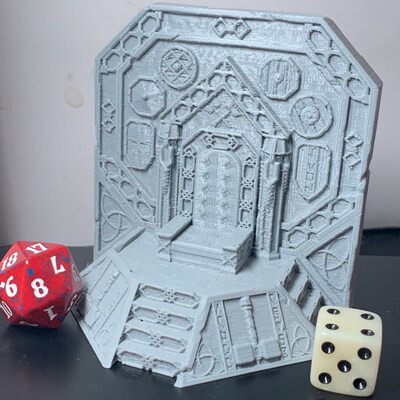 Dnd Dwarven Tribute Statue Dwarf Wall Monument Tabletop Scatter Terrain ...