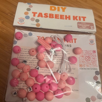 DIY Tasbeeh Kit Creative Gift for Kids Ramadan Eid Gift Favours ...