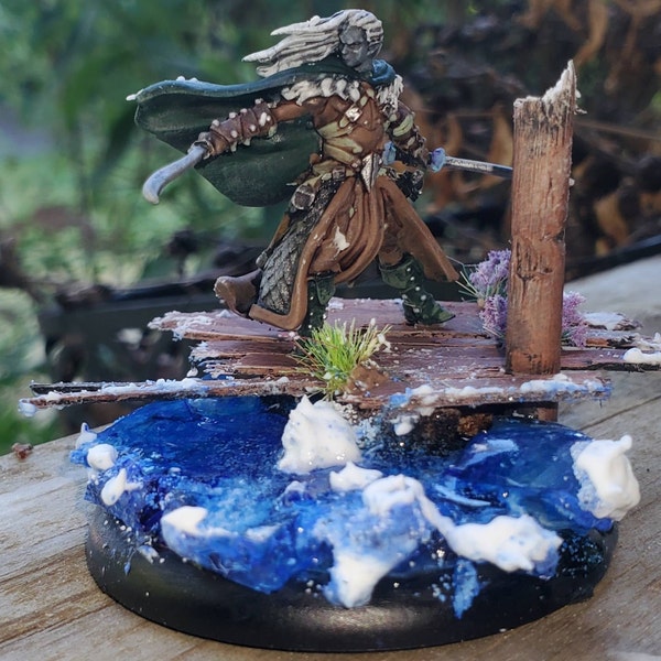 Drizzle Drow Elf Ranger 28mm or 32mm D&D 3D Resin Printed Miniature ...