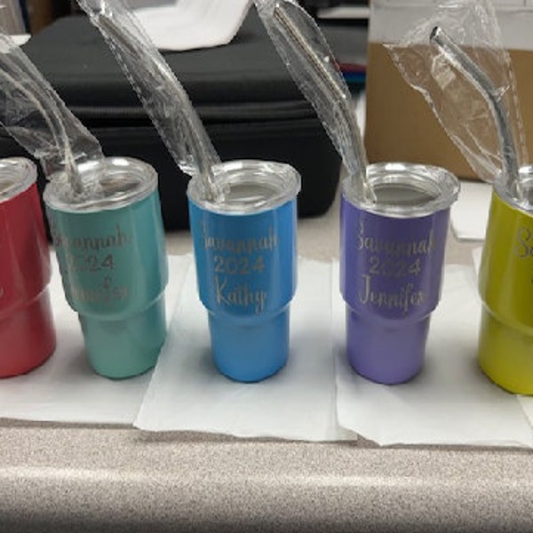 Personalized Mini Tumbler Engraved With Name | Miniature Stainless ...