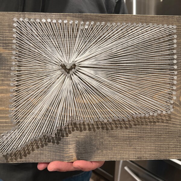 Connecticut String Art, Connecticut Wood Sign, Connecticut Nail Art ...