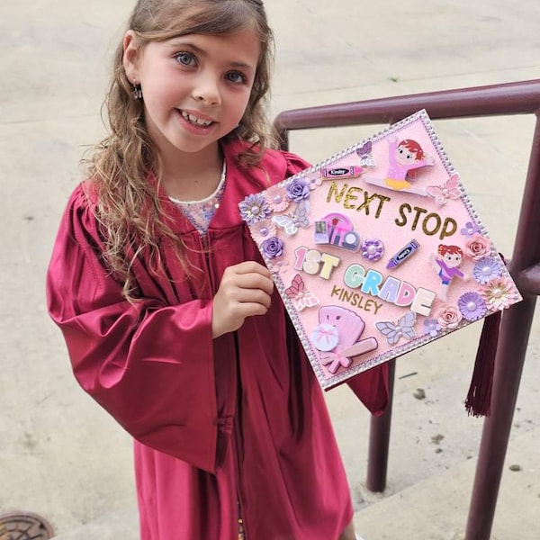 Kindergarten Graduation Cap/ 3d Letter/ Prek Graduation /next Stop ...