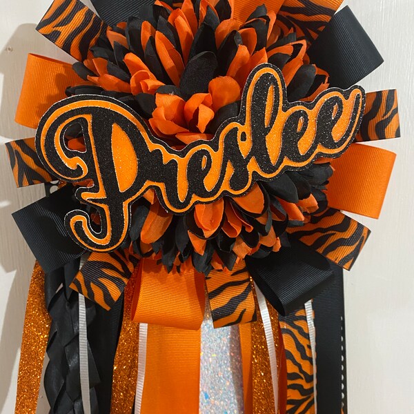 Name for Homecoming Mum - Glitter Decal - Cut Out - Etsy