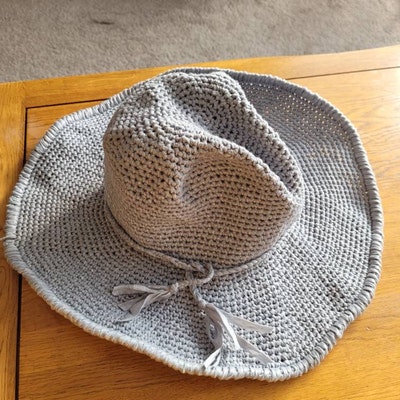 Crochet Pattern / Fedora Crochet Sun Hat / Sun Hat Crochet Pattern ...
