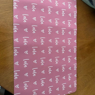 Name Desk Pad, Personalized Desk Cushion Pad Monogram Name Desk Blotter ...