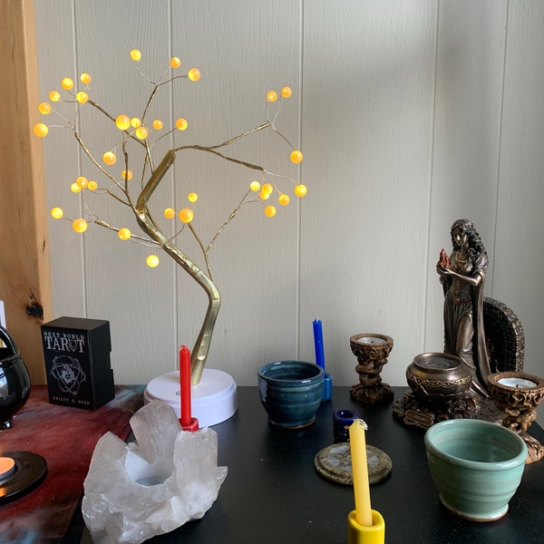 Personalized Aesthetic LED Pearl Fairy Tree Lamp 3D Sparkly Twinkle ...