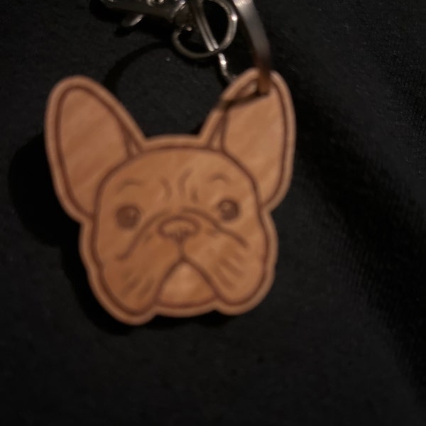 Frenchie Keyring - Personalised Pet Keyring French Bulldog | Memory ...