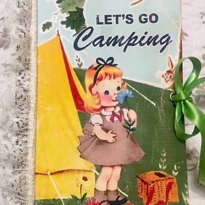 Digital Vintage Summer Camping Junk Journal Pages, Album Covers ...
