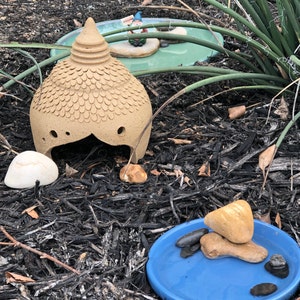 Toad House Frog House Handmade Garden Art Outdoor - Etsy