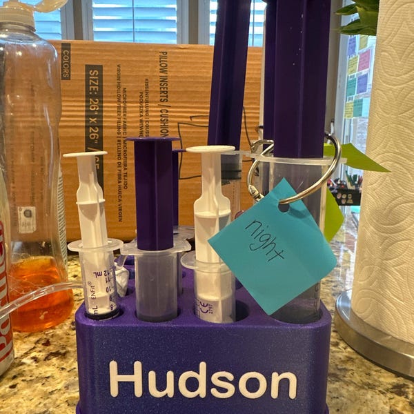 Custom Syringe Holder/drying Rack Made to Order. Customized With Your ...