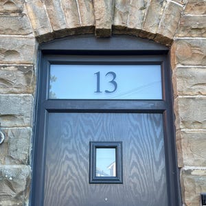 Chrome Gold Door Fanlight Transom House Door Numbers Traditional ...