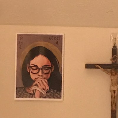 The Visitation Modern Icon 5x7 Print - Etsy