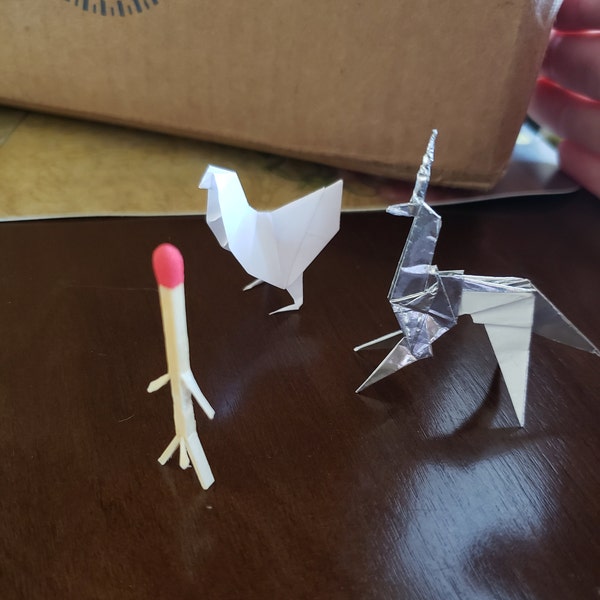 BLADE RUNNER - Origami Prop Set (chicken, Matchstick, Unicorn) - Etsy