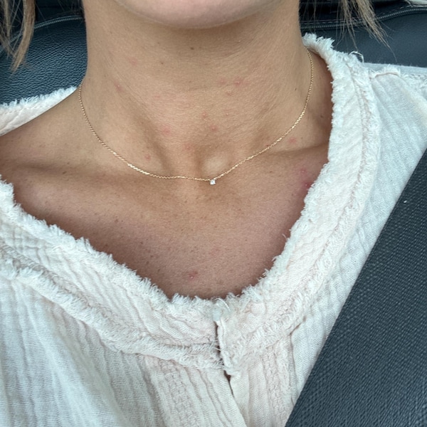 Gold Cross Necklace / 14k Gold Cross Pendant / Solid Gold Cross ...