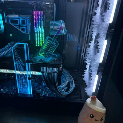 Permafrost PC Fan Shroud by Famo3d, Ice Fan Shroud, 120mm & 140mm Fan ...