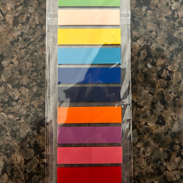 The Pastel Flag Sticky Note Tab - Etsy