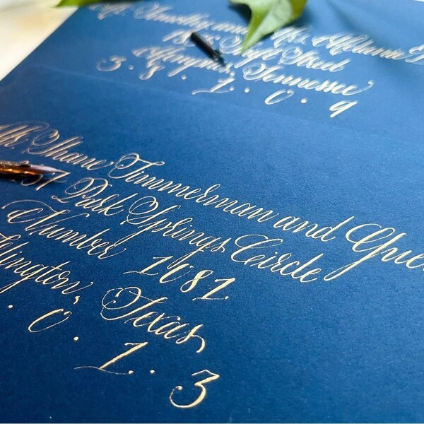 Flourished Script // Poem, Vows, Song, Letter // Hand-lettered Unframed ...