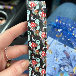 Spooky Cute Ghost Key Fob/flower Ghosts Key Fob/halloween Key - Etsy