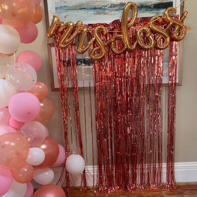 Custom Script Balloon Banner Foil Letter Balloon Garland - Etsy