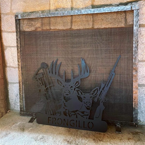 Custom Deer Hunter Metal Sign, Personalized Bow and Hunting Rifle Sign ...