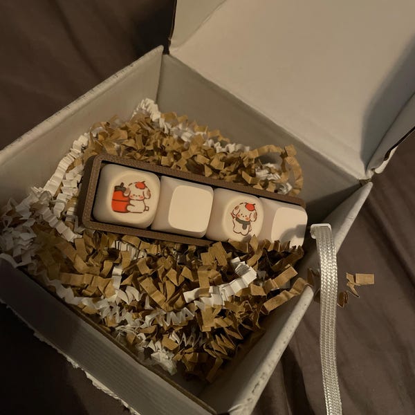 4 Button Desktop Mechanical Keyboard Fidget Toy 4 Key Sensory ADHD ...