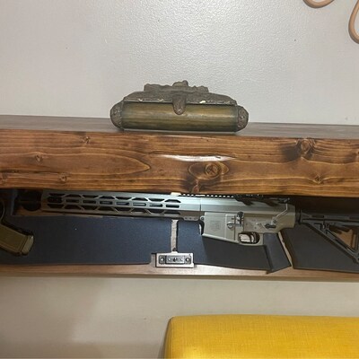 Fireplace Mantle Hidden Gun Storage Safe With Trap Door & RFID - Etsy