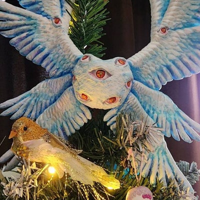 Biblically Accurate Angel Tree Topper 26cm 10.2 Wide Wingspan - Etsy
