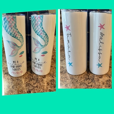 Mermaid Tail Tumbler Cup, Mermaid Birthday Gift, Personalized Mermaids ...