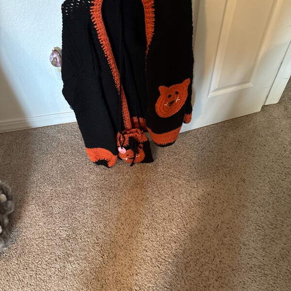 Frog Prince Themed Hand Knitted Cardigan| - Etsy