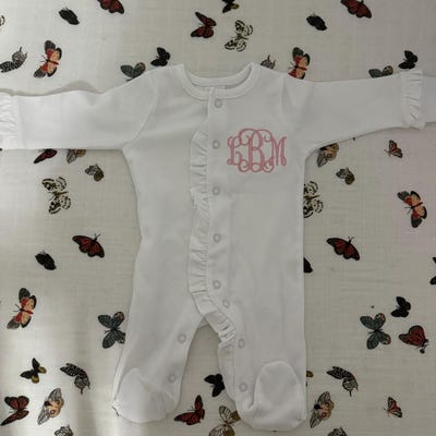 Monogrammed Pajamas, Girls Personalize Pajamas, Boys Monogram Pajamas ...