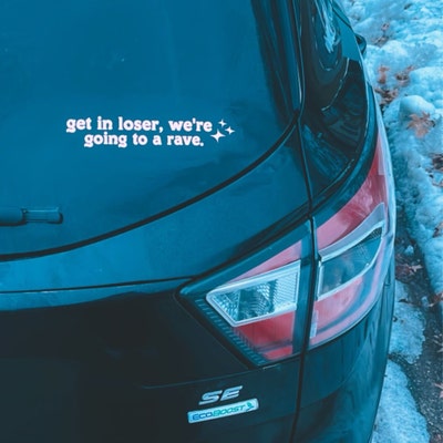 Hot Girls Hit Curbs Bumper Sticker Hot Girl Bumper Sticker Funny Bumper ...