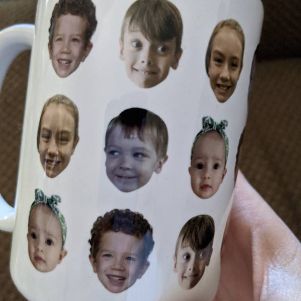 Faces Mug, Custom Face Mug, Funny Photo Mug, Custom Mug, Personalized ...