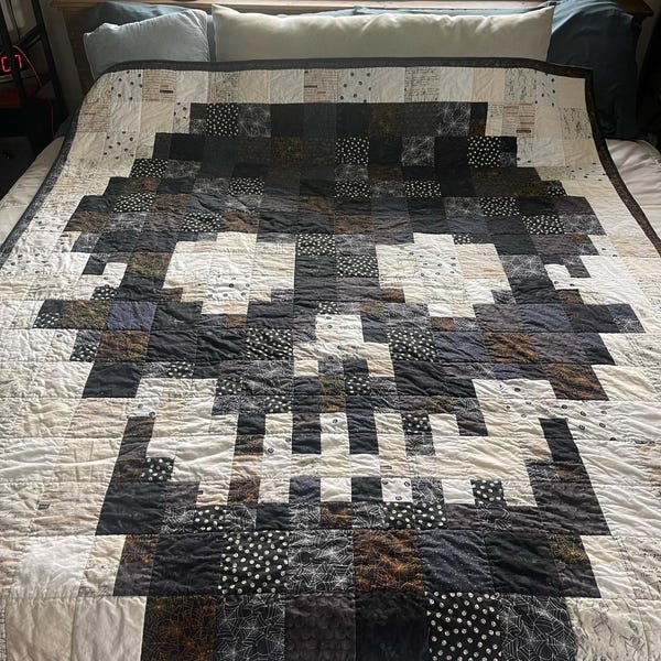 Pixel Skull Quilt Pattern PDF by Simpson Designs Studio, Digital ...
