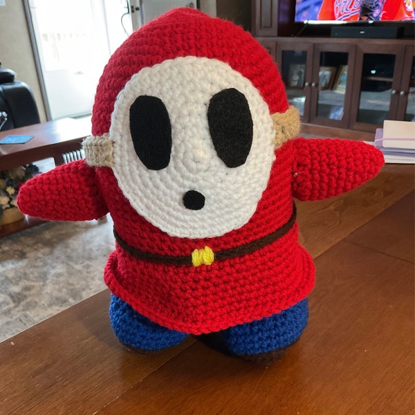 Shy Guy Mario Video Game Amigurumi Crochet Pattern | Amigurumi Crochet ...