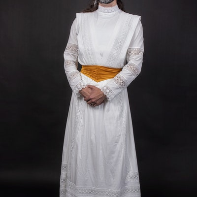 White Batiste open Drawers or Pantaloons With Embroidery of Edwardian ...