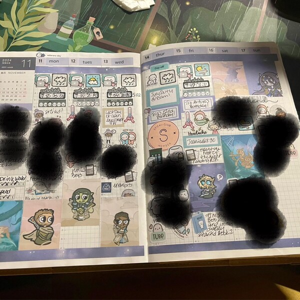 D063 / Soft Stickers Digital and Printable Stickers, Silhouette Cut ...