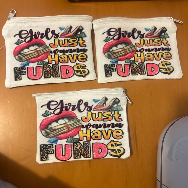 Girls Just Wanna Have Funds Png Sublimation Design Download, Boss Png ...